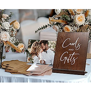 Real Wood Wedding Signs for Ceremony and Reception – Cards and Gifts Sign for Wedding – Wedding sign for memory table sign - in loving memory wedding signs for wedding Ceremony and Reception - Guestbook