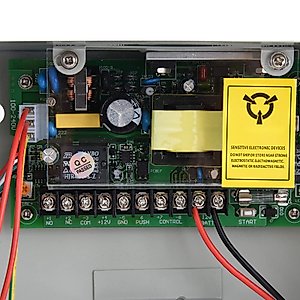Power Supply Box, 110 to 240VAC to 12VDC Door Access Control System Switching Power Supply Box Security System UPS Variable Frequency Power Supply Box