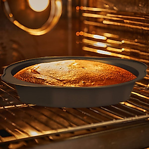 DecorRack 2 Pack Round Cake Pan, 9 inch, Premium Durable Non-Stick Coating, Heavyweight Baking Pan, Perfect for Cakes, Pies, Pizzas, Carbon Steel (Pack of 2)