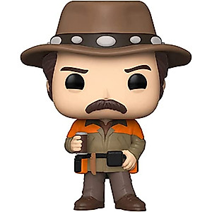 POP Parks and Rec - Hunter Ron Swanson Funko Vinyl Figure (Bundled with Compatible Box Protector Case)