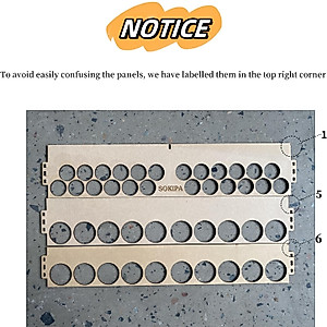 Craft Paint Storage-Paint Rack for Citadel Paint - 2Oz Paint Organizer with 60 Holes - Wall-Mounted Acrylic Paint Storage Rack