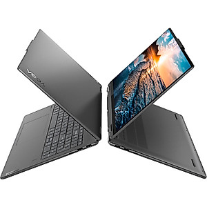 Lenovo Yoga 7i 16 Inch 2 in 1 Business Laptop, WUXGA FHD Touchscreen, 13th Gen Intel i7-1355U, 16GB DDR5 RAM, 512GB SSD, Windows 11 Pro, Intel Iris Xe Graphics, Backlit Keyboard, Grey, TDU
