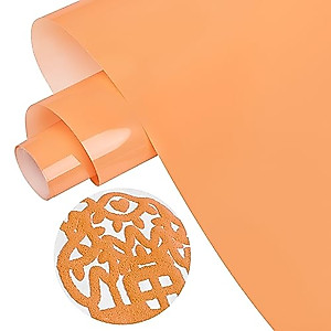 Gatichetta Heat Transfer Vinyl 10"x6ft 3D Puff HTV Heat Press Iron on Vinyl Foaming HTV for T-Shirts, Fabris, DIY Designs, Peach Pink