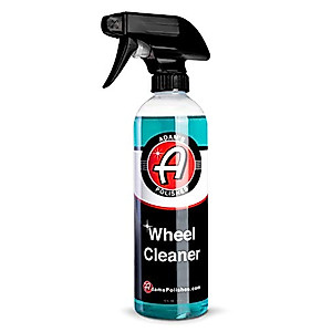 Adam's Polishes Wheel Cleaner 16oz - Tough Wheel Cleaning Spray for Car Wash Detailing | Rim Cleaner & Brake Dust Remover | Safe On Chrome Clear Coated & Plasti Dipped Wheels | Use w/Wheel Brush