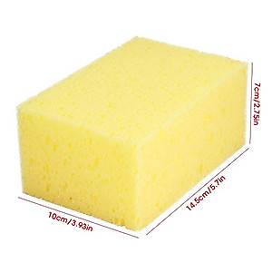 Suuonee Sponge Cleaner, Square Shape Handheld Nonslip Sponge Washing Cleaner Tool for Car Auto Motorcycle(5pcs)