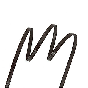 Genuine Leather Cross Body Strap for Alma BB Damier Ebene Pochette Eva Favorite PM MM Mini 10mm Coated Dark Brown with Gold Hardware (Brown110cm Gold HW)