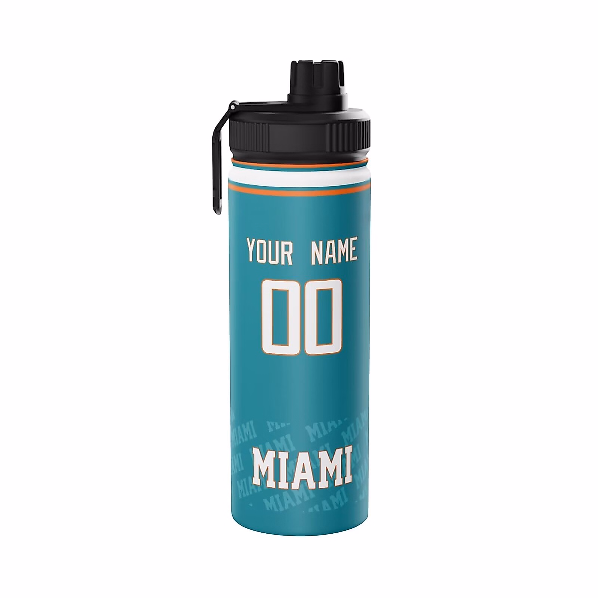 ANTKING Miami Tumbler Travel Mug Coffee Cup Custom Name Number for Men Gifts Women Youth