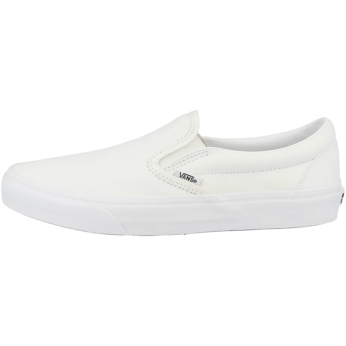 VANS Classic Slip Ons Skate Shoes Sneakers Canvas Surf True White 8 Men 9.5 Women
