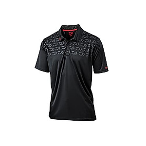 Daiwa Fishing Polo Shirt Black Polo Shirt Logo Front Chest L