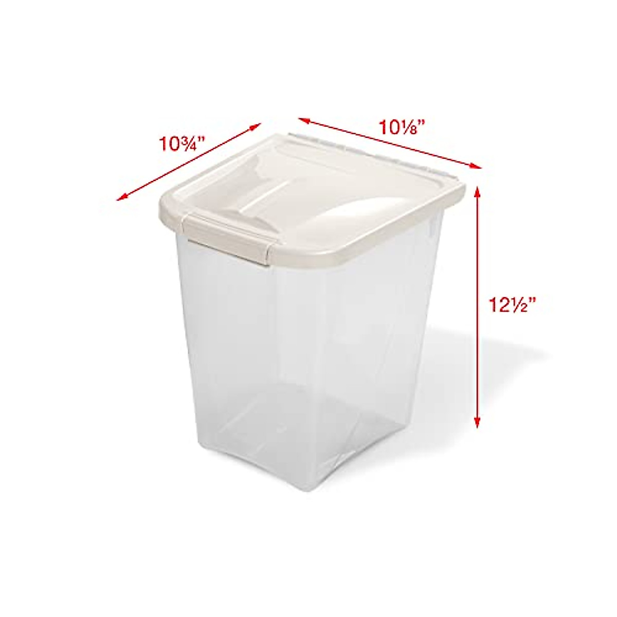 Van Ness 10-Pound Food Container with Fresh-Tite Seal (FC10) white