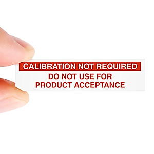 SmartSign Calibration Not Required Do Not Use for Product Acceptance Write-On Vinyl Labels | 2" x 0.5", Pack of 160