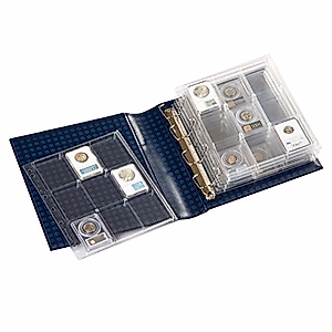 Lighthouse Grande G Classic Binder for 54 Certified Coins and Slab-Style Coin Holders PCGS, NGC, Lighthouse, Premier, Ursae Minoris Elite Red/Burgundy