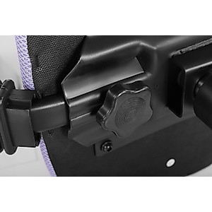 JJS Kids Mesh Rolling Desk Chair, Small Swivel Office Computer Chair for Teens, Low-Back Adjustable Upholstered Student Task Chair, Blue