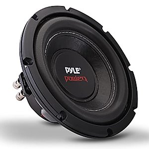 Pyle Car Subwoofer Audio Speaker - 8in Non-Pressed Paper Cone, Black Plastic Basket, Dual Voice Coil 4 Ohm Impedance, 800 Watt Power and Foam Surround for Vehicle Stereo Sound System - PLPW8D