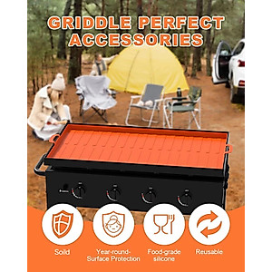 Silicone-Griddle-Mat-Blackstone-Accessories - Cover for Blackstone 28 Inch Griddle Heavy Duty Food Grade Silicone Mat, Protect Griddle from Rodents, Insects, Debris, and Rust