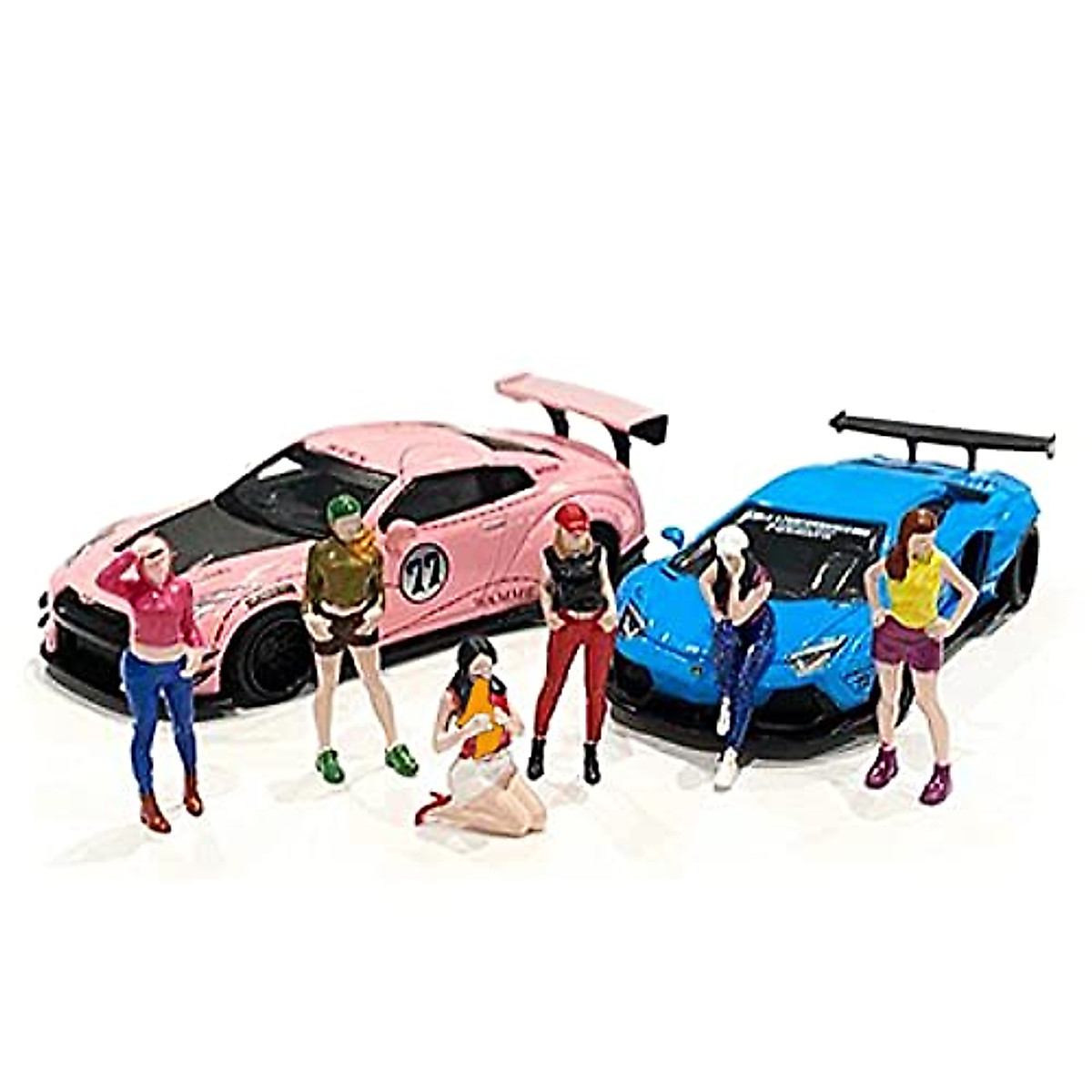Girls Night Out" 6 piece Diecast Figurine Set for 1/64 Scale Models by American Diorama"