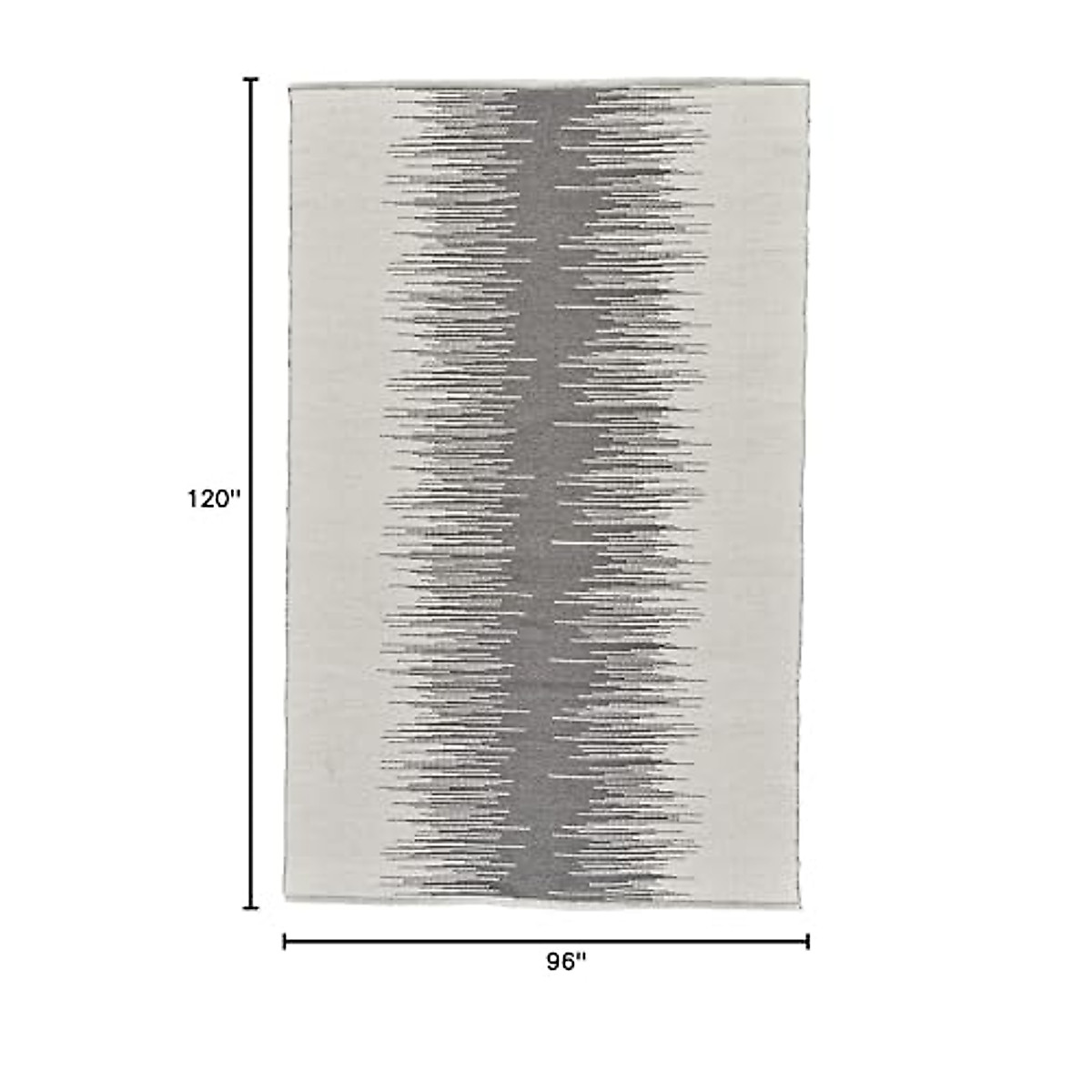 Feizy Rugs - Bashia Flatweave Wool Area Rug - Ivory/Gray - 8ft x 10ft