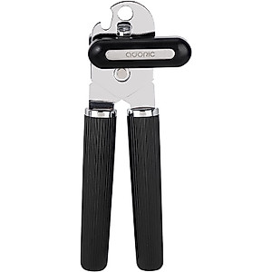 Manual Can Opener, Stainless Steel Can Opener manual Smooth Edge, Ergonomic and comfortable handle, Easy to Open for Various Shapes