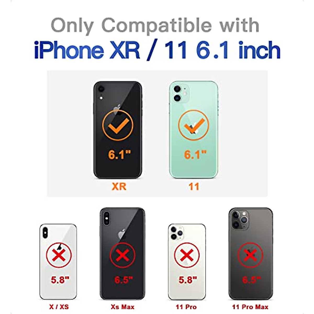 CANSHN 3 Pack Screen Protector for iPhone XR and iPhone 11 Tempered Glass with Easy Installation Frame - Anti-Scratch - Case Friendly - HD Clear Film for iPhone XR/11 6.1 Inch
