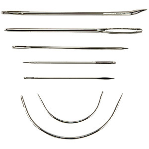 SINGER 01025 Heavy Duty Household Hand Needles, 1 Canvas, 1 Carpet, 1 Leather, 1 Sacks, 1 Sail, 2 Upholstery