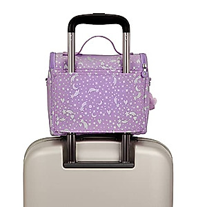 Kipling New Kichirou Printed Lunch Bag Galaxy Metallic