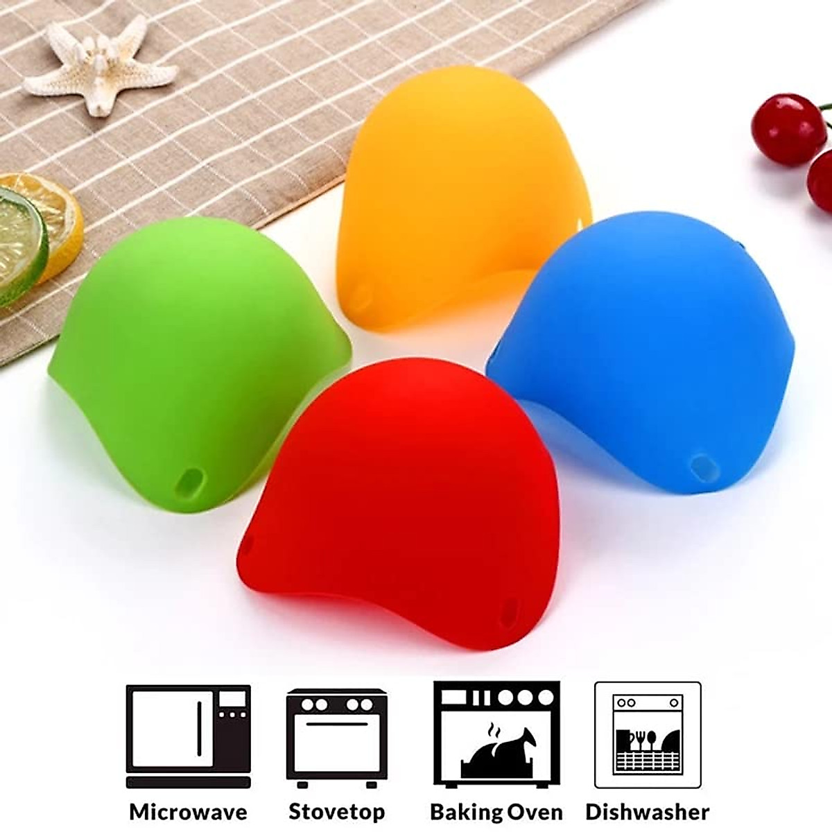 4pcs Silicone Egg Poacher Poaching Pods Pan Mould Kitchen Cooking Tool Accessory