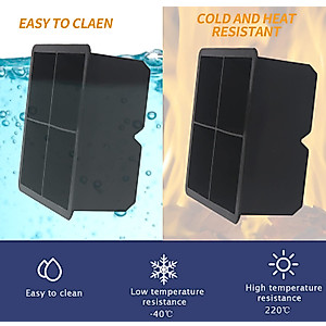 Large Ice Cube Trays Silicone (2.5-Inches) - Giant Cocktail Silicone Ice Maker, Scotch Whiskey Ice Cube, Easy Release Reusable Ice Cubes,Food Grade (Black 2 Tray)