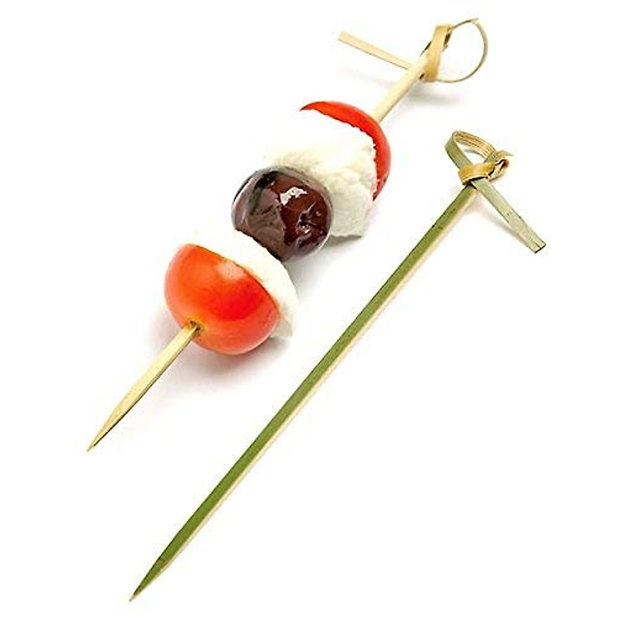 Perfect Stix Bamboo Pick 4 300ct Bamboo Knot Picks, Cocktail and Hors' D'Oeuvre, 4" (Pack of 300)