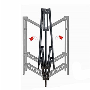 GaRcan Portable Fabric Wardrobe,Simple Metal Temporary Cabinet Clothes Hanger Folding Closet Storage Organizer Free Installation