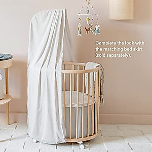 Stokke Sleepi Canopy by Pehr, Grey - Dreamy Crib Canopy for Sleepi Mini & Crib/Bed - Available in Numerous Colors - Oeko-Tex Standard 100