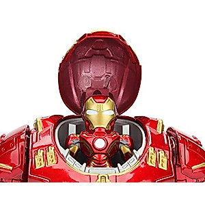 Jada Toys Marvel 6" Hulkbuster & 2" Iron Man Die-Cast Collectible Toy Figure, Red,33431