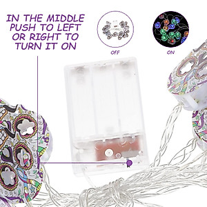 Uonlytech 1pc String Halloween Skull String Lights Halloween Decorations Lights Xmas Party Light Led Cute Lights Indoor Lights for Decoration Festival Night Light Battery Light Pumpkin