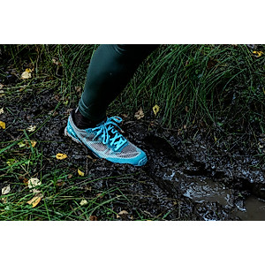 Icebug Womens Pytho6 RB9X Trail Running Shoe with Traction Sole, Petroleum/Aruba, L08.0