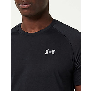 Under Armour Men's Streaker Short-Sleeve T-Shirt , Black (001)/Reflective , Large