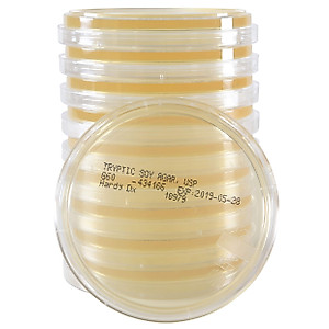 Tryptic Soy Agar (TSA), USP, a General Growth Medium for Microorganisms, 15x100mm Plate, Order by The Box of 100, by Hardy Diagnostics