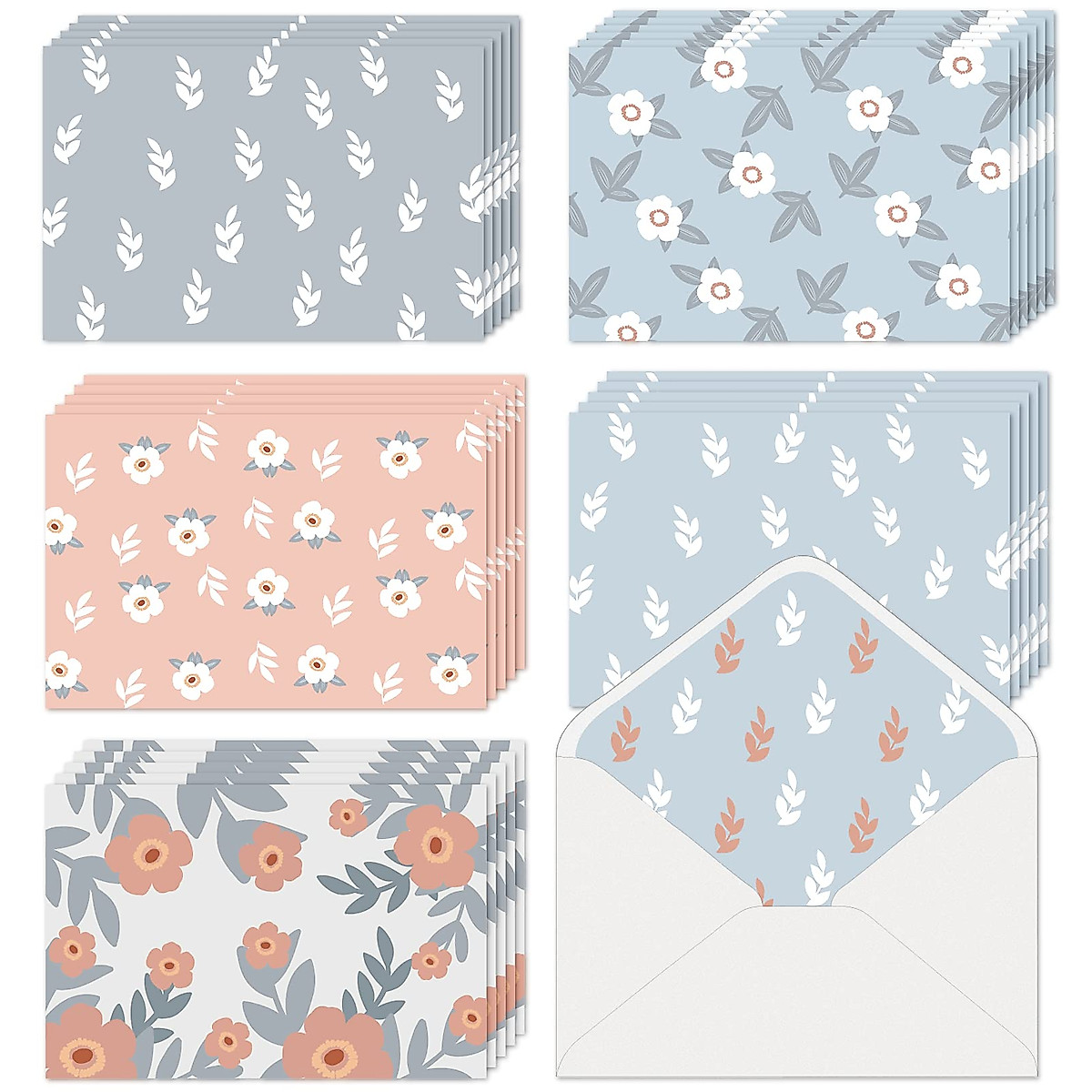 Blank Cards with Envelopes All Occasion 30-Blank Note Cards with Envelopes & Stickers | 4” x 6” Blank Greeting Cards Stationary Cards set | Assortment of Colored Stationary Plain Greeting Cards.