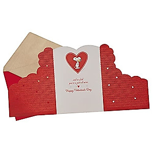 Hallmark Peanuts Valentine's Day Card (Snoopy Hugging Woodstock)
