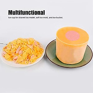Shaved Ice, Reusable Ice Bucket Shaved Ice Container Ice Molds Cup for Ice Bucket Refillable Making Model with Lid