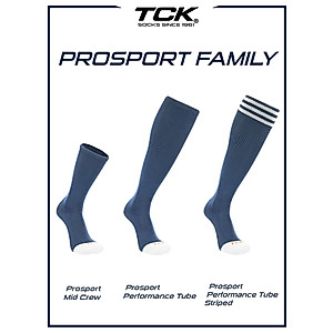 TCK Prosport Performance Tube Socks (Navy, X-Large)