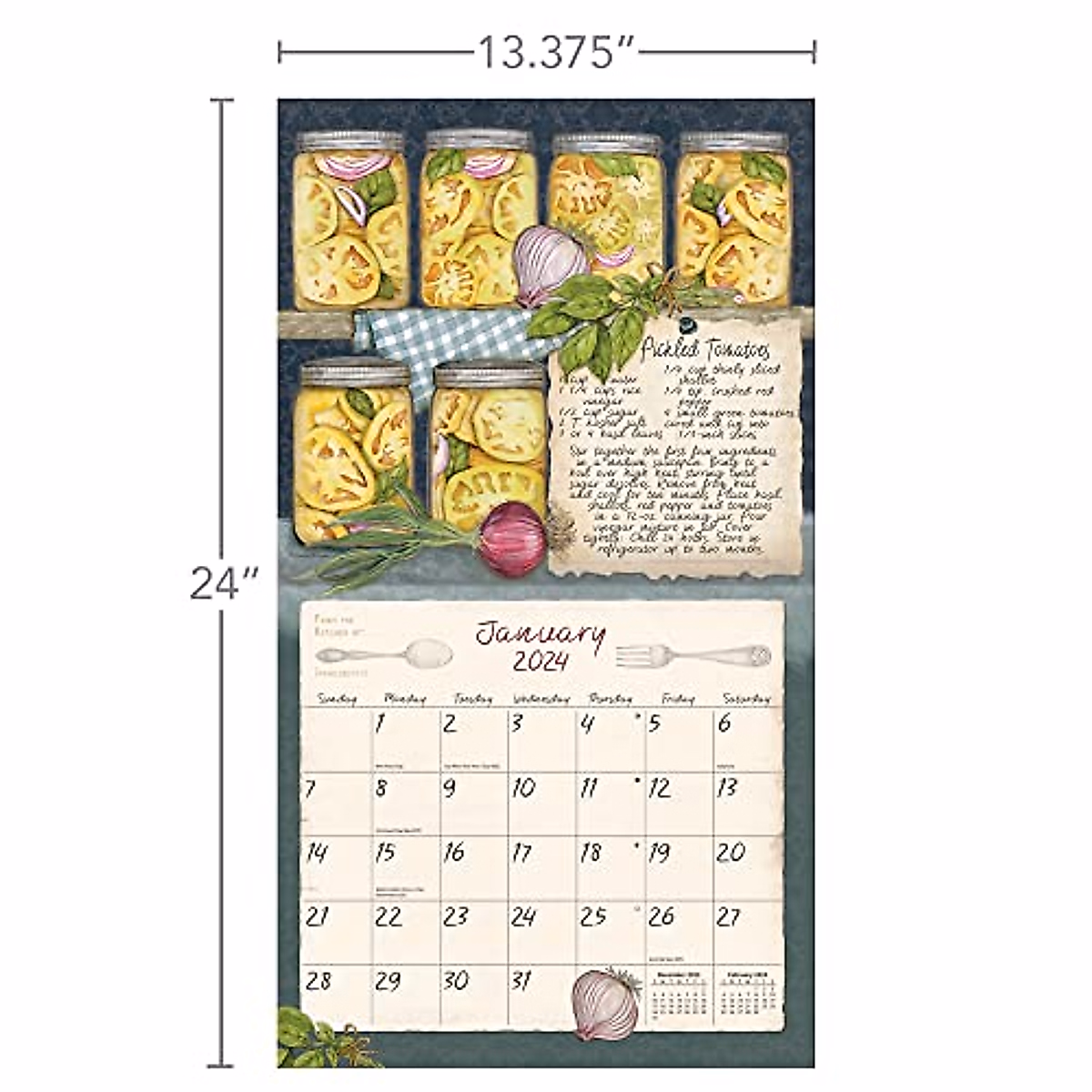 LANG American Kitchen 2024 Wall Calendar (24991001891) Multi