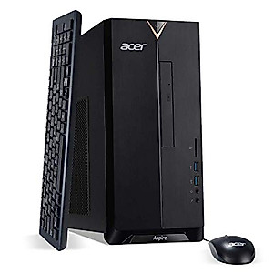 Acer Aspire TC-390-UA91 Desktop, AMD Ryzen 3 3200G Quad-Core Processor, AMD Radeon Vega 8 Graphics, 8GB DDR4, 512GB NVMe M.2 SSD, 8X DVD, Wi-Fi 5, Windows 10 Home