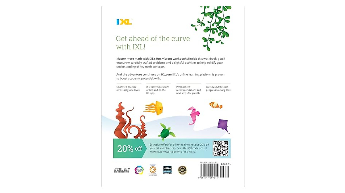 IXL 4th Grade Math Workbook: Master All Key Skills & Concepts