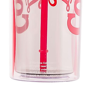 Silver Buffalo Coca-Cola Diet Coke Logo 20oz Plastic Tall Cold Cup with Lid and Straw