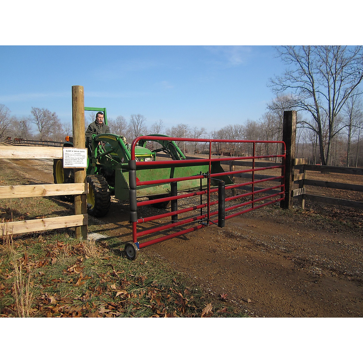 Bump N' Drive Kit, Mechanical Gate Opener, Black