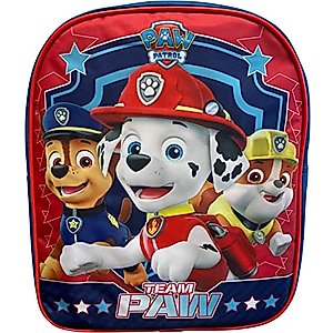 Ruz Paw Patrol Toddle Boy 12 Inch Mini Backpack (Blue-Red)