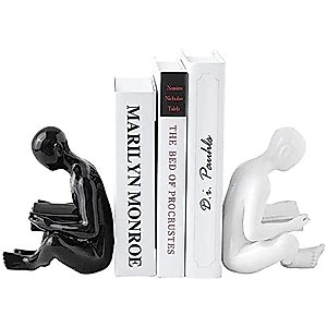 Bookend Supports HeavyDuty ， Decorative Bookends Desktop Bookends Pattern Design Decorative Metal Bookends Support Shelves Best Gifts Home Decoration