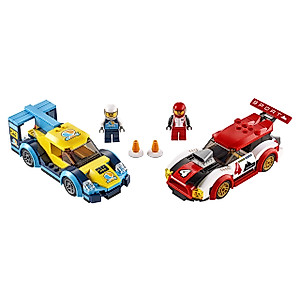 LEGO 60256 City Nitro Wheels Racing Cars Toy with 2 Race Drivers Minifigures, Rally Vehicles for Kids 5+ Year Old