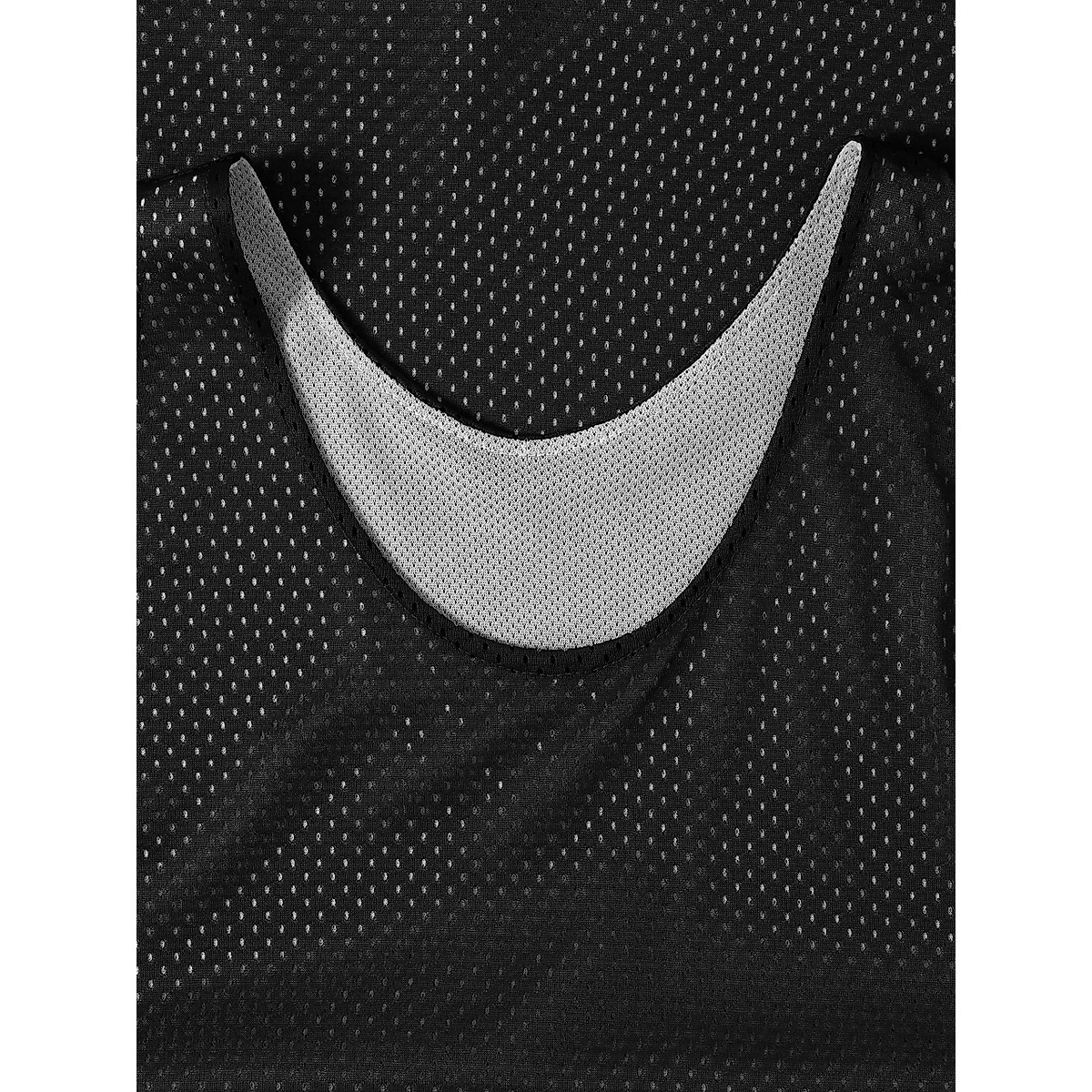 Ma Croix Mens Reversible Mesh Basketball Jersey Quick Drying Sleeveless Tank Top Active Made in USA (Large, 1ih05_Black)