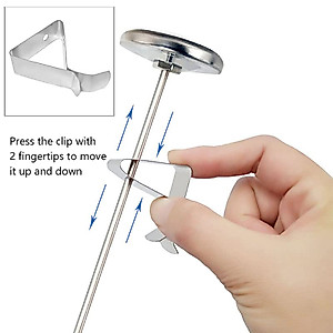 Thermometer Probe Clip Stainless Steel Cup Clip Thermometer Holder Thermometer Probe Clip