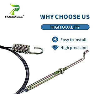 POSEAGLE 746-0897 Cable Compatible with MTD 946-0897 Auger Cable, MTD 746-0897 Auger Cable 746-0897, 746-0897a Auger Clutch Cable 746-0897, 746 0897